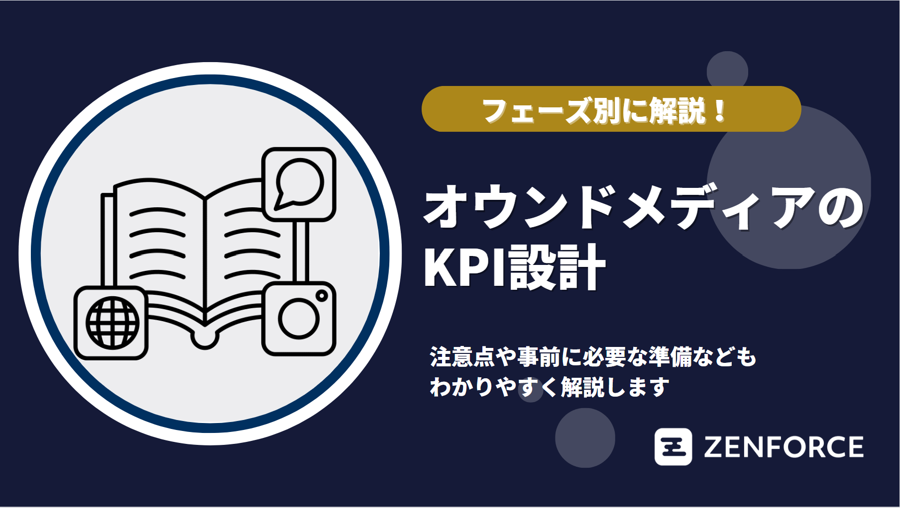 【フェーズ別】オウンドメディアのKPI設計。注意点や事前に必要な準備などもわかりやすく解説します｜ゼンフォース株式会社（ZENFORCE）